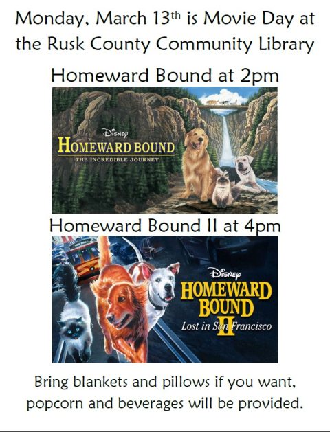 Movie Day! | Rusk County Community Library